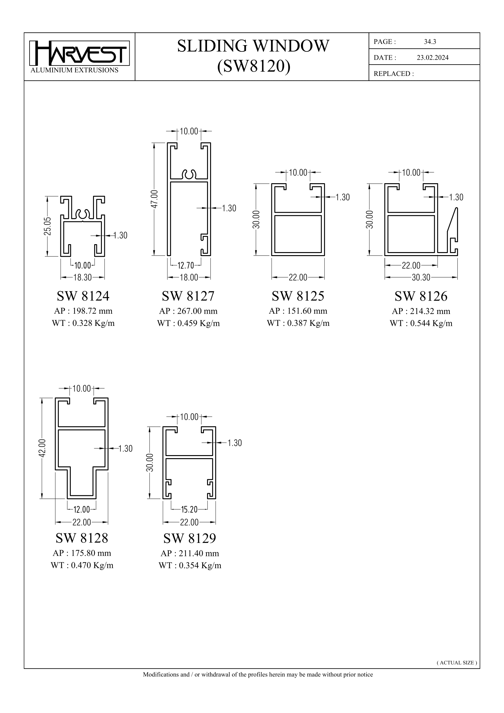 CT Sliding Window SW8120 – HARVEST ALUMINIUM