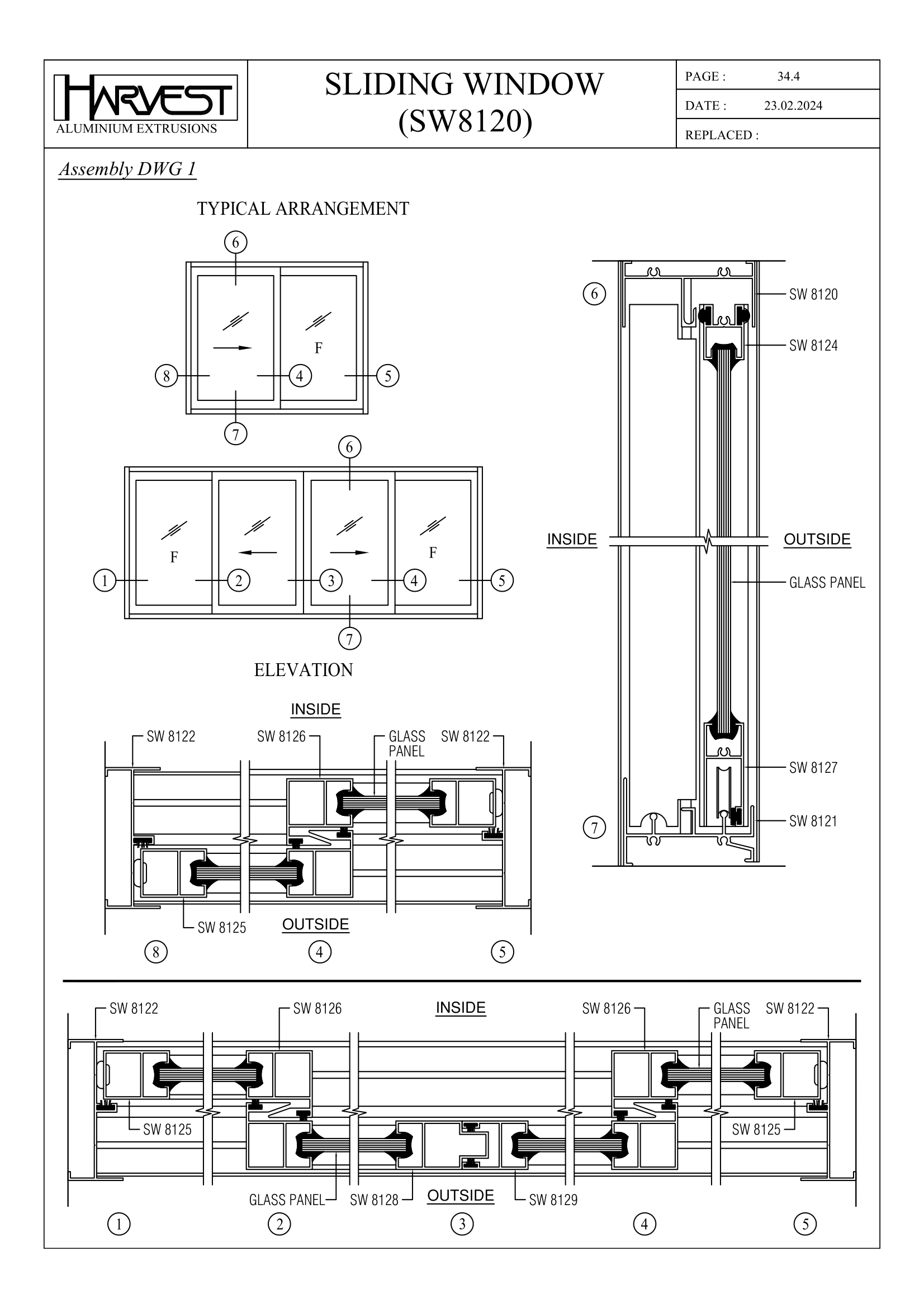 CT Sliding Window SW8120 – HARVEST ALUMINIUM