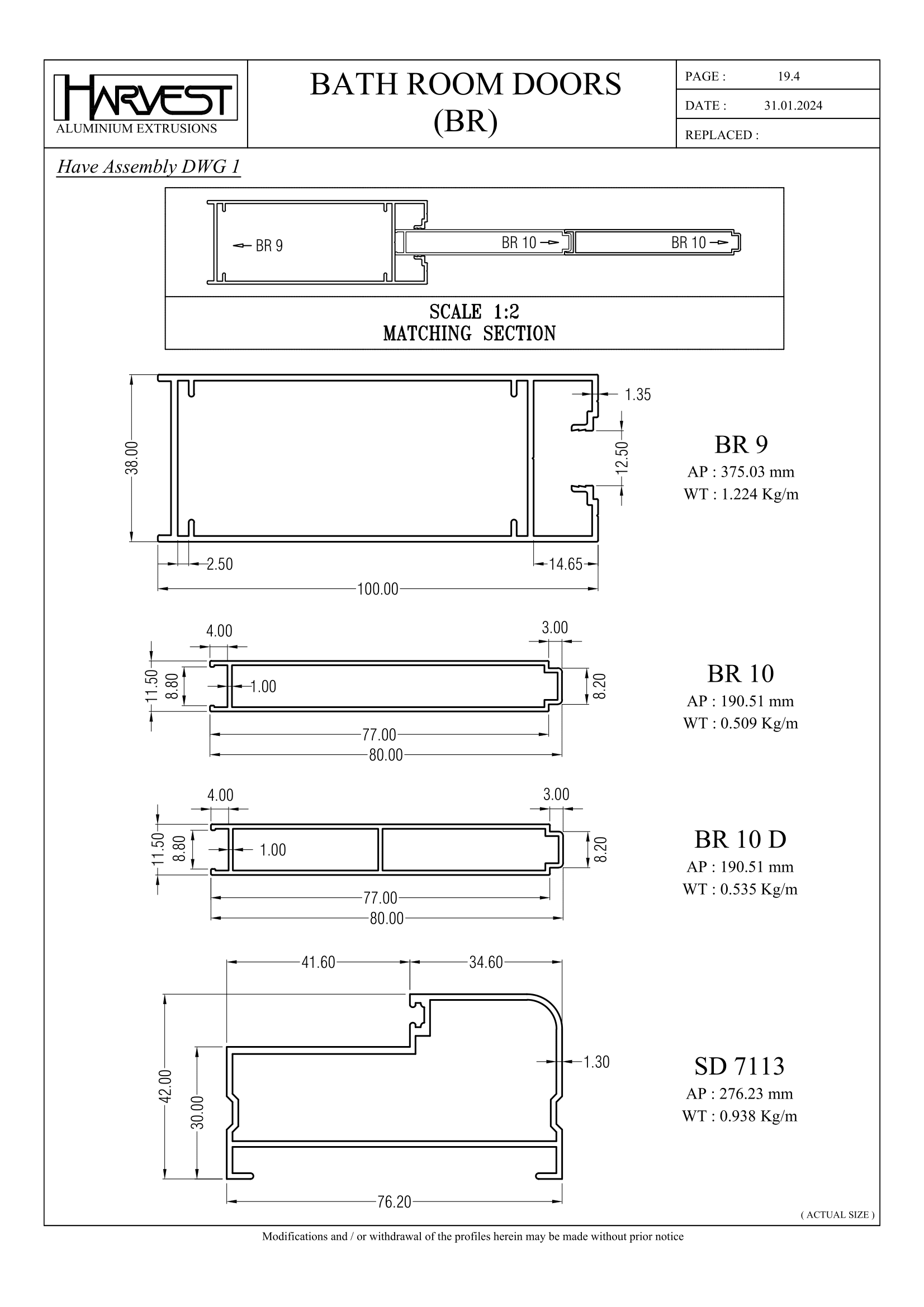 CT Bathroom Door – HARVEST ALUMINIUM