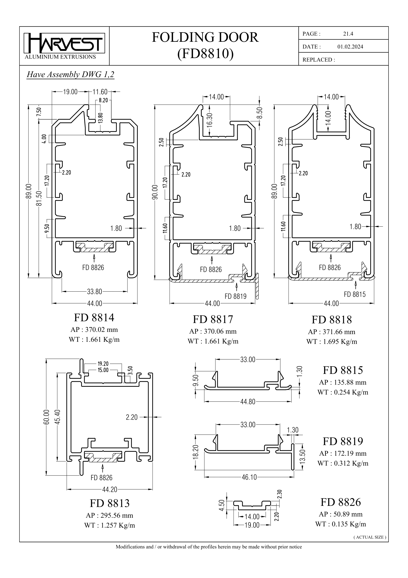 CT Folding Door – HARVEST ALUMINIUM